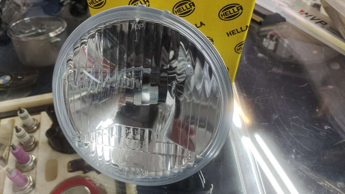High beam insert, BMW series E3 E9 E12 E24 E23 E21, original Hella, NEW ...